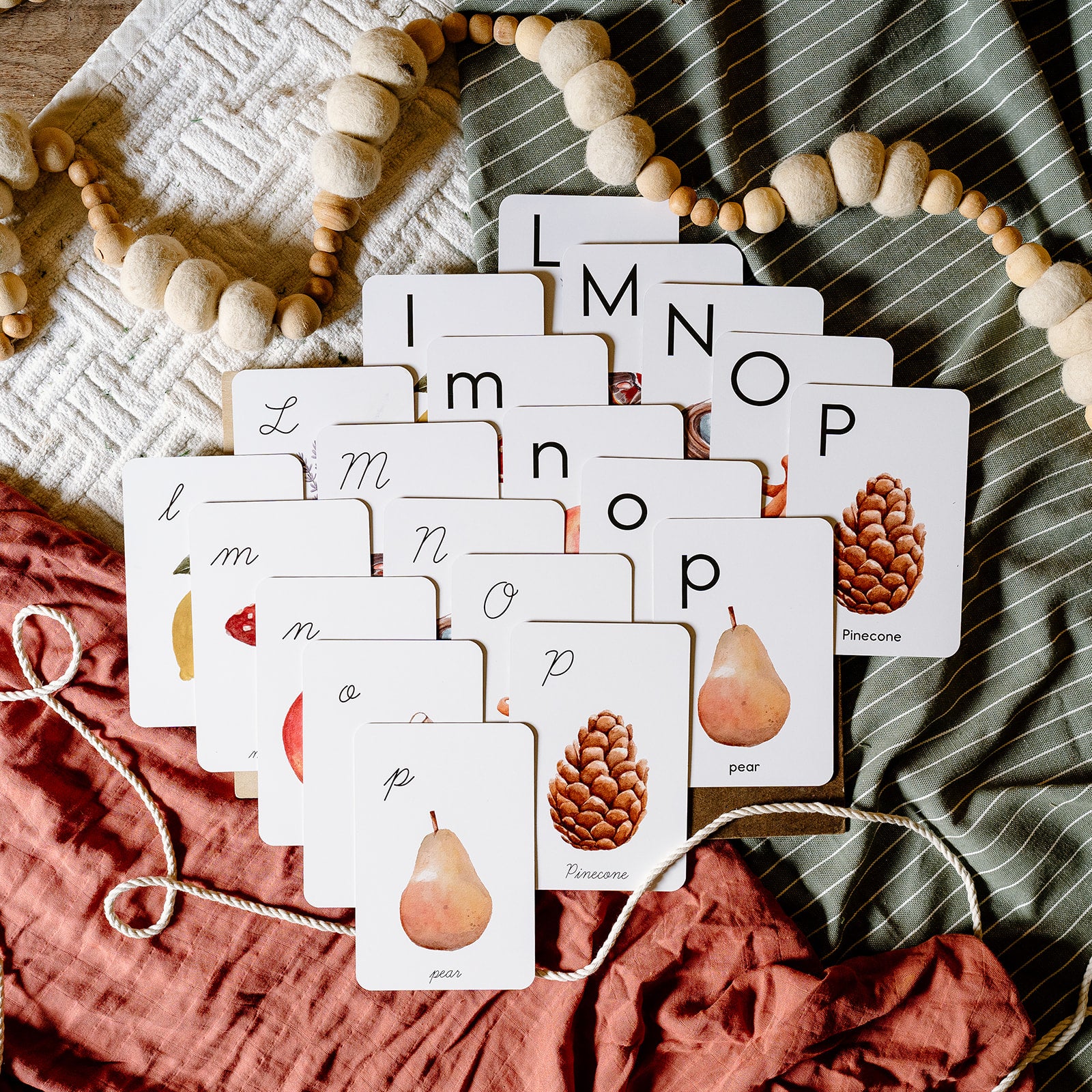 Wonder of Nature Alphabet Cursive Cards – Treehouse Schoolhouse