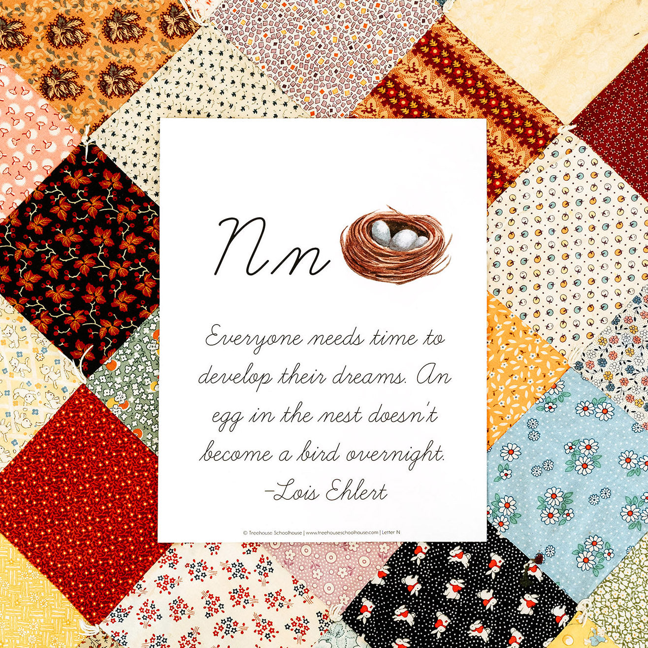 Wonder of Nature Cursive Copywork (Digital Download) – Treehouse ...