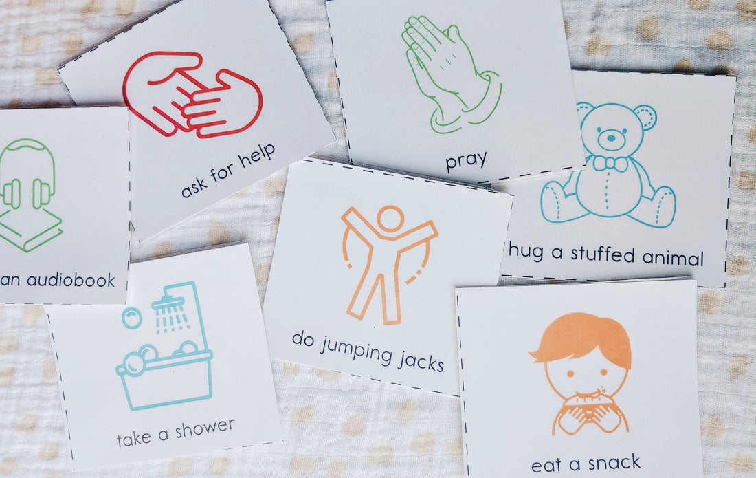 Feelings Wheel & Calm Down Cards Set – Treehouse Schoolhouse