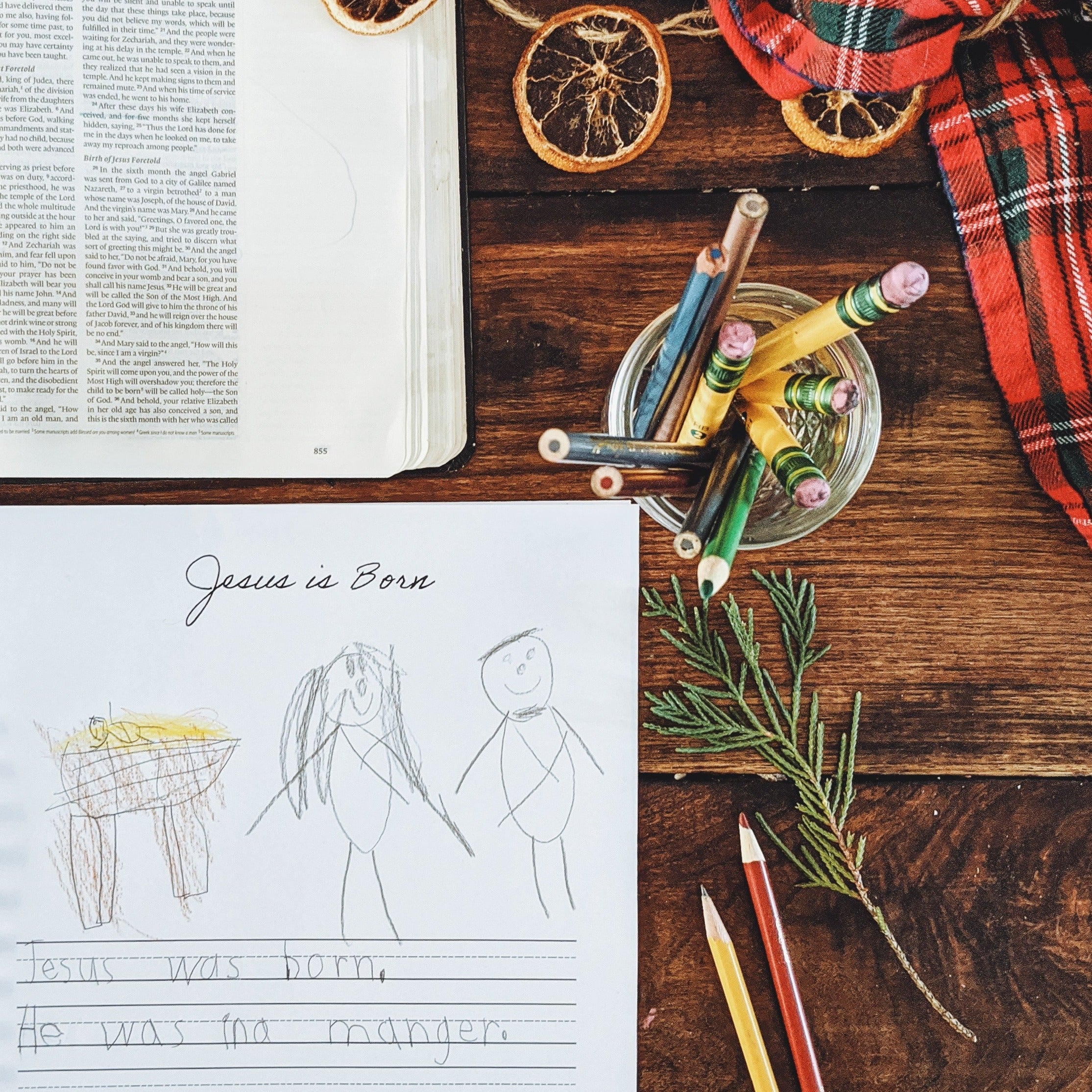 A Connected Christmas Narration Notebook – Treehouse Schoolhouse